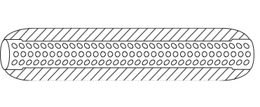 Bullet - Perforated Core 300mm Long 38mm In / Out | Autobend Web Store