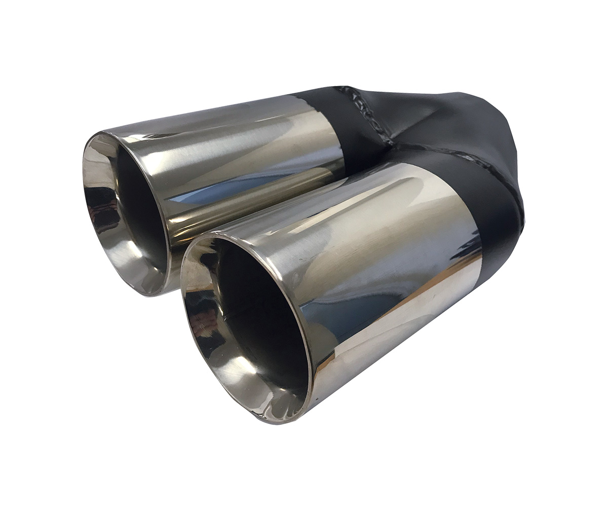 Stainless Exhaust Tip - 2 x 76mm Straight Cut Dual Wall | Autobend Web ...